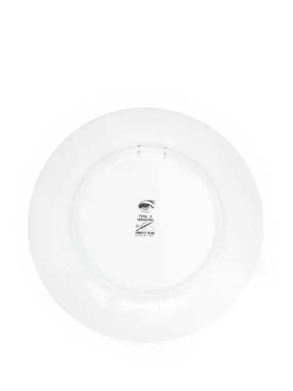 FORNASETTI Tema E Variazioni 42 Wall Plate - White