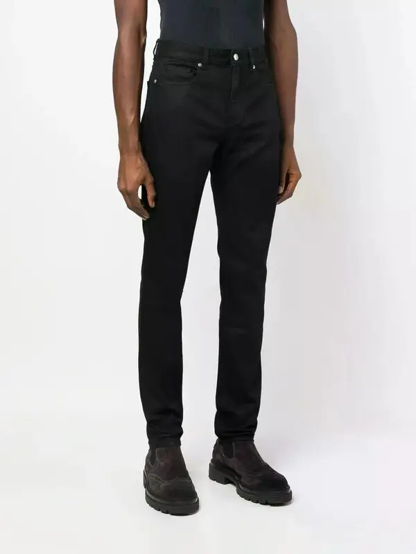 Zadig&Voltaire Straight-leg Jeans With Logo Patch - Black