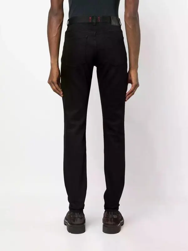 Zadig&Voltaire Straight-leg Jeans With Logo Patch - Black