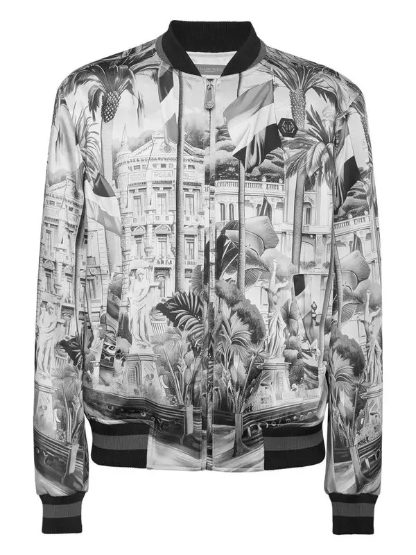 Philipp Plein D'azur Bomber Jacket - Black