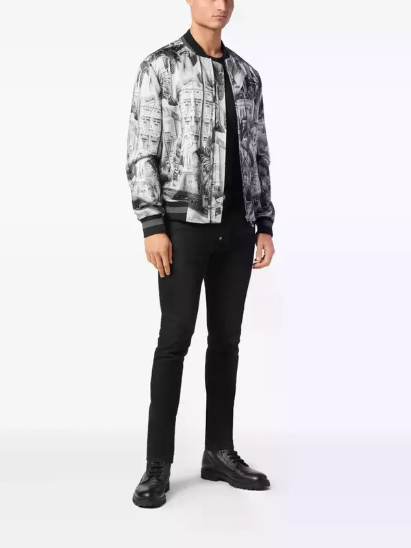 Philipp Plein D'azur Bomber Jacket - Black