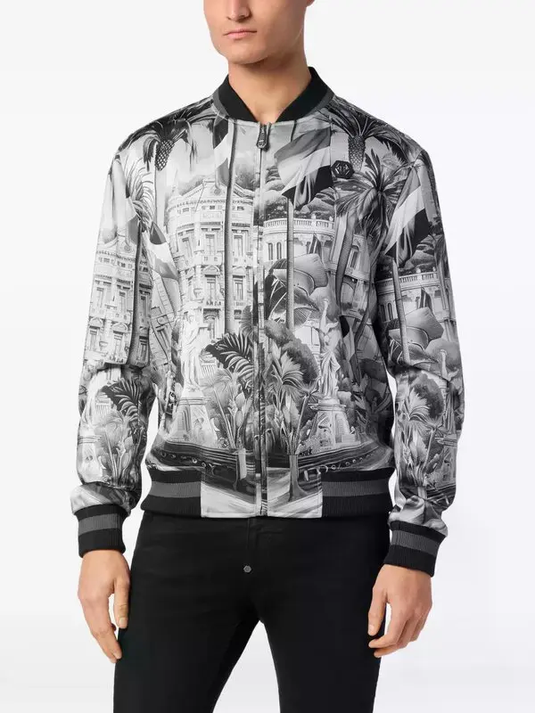 Philipp Plein D'azur Bomber Jacket - Black