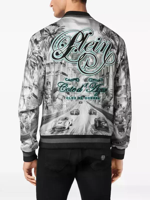 Philipp Plein D'azur Bomber Jacket - Black