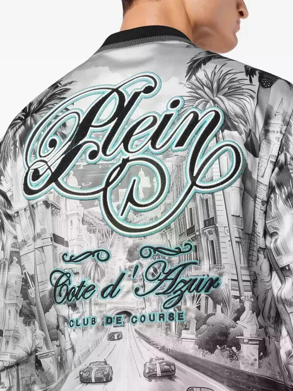 Philipp Plein D'azur Bomber Jacket - Black