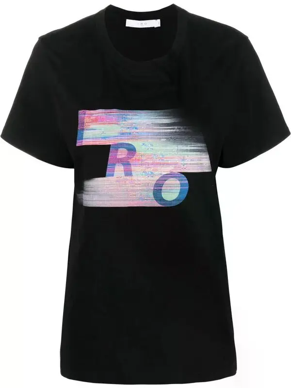 IRO PARIS Graphic Logo-print T-shirt - Black