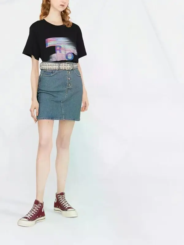 IRO PARIS Graphic Logo-print T-shirt - Black