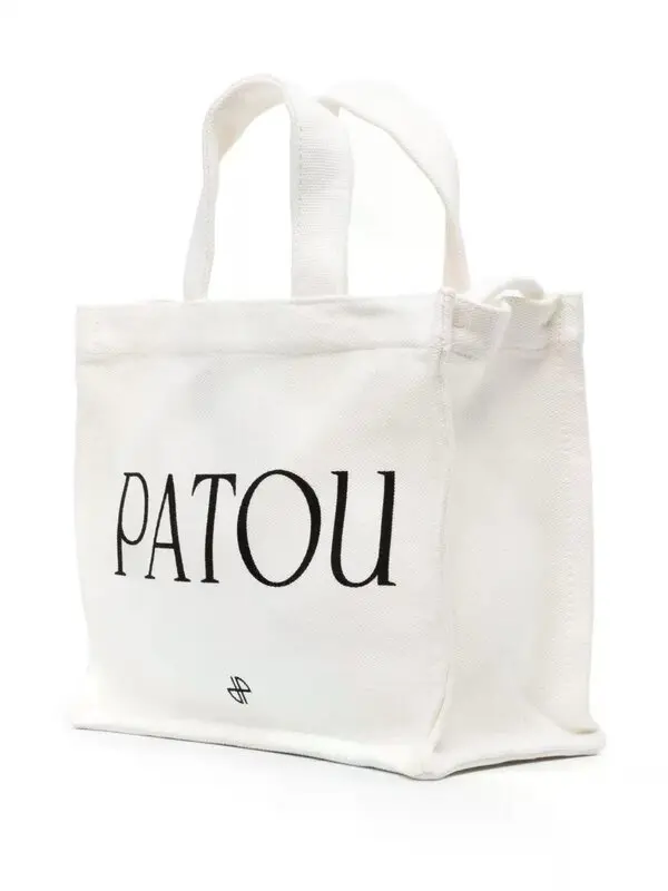 PATOU Canvas Tote Bag - White