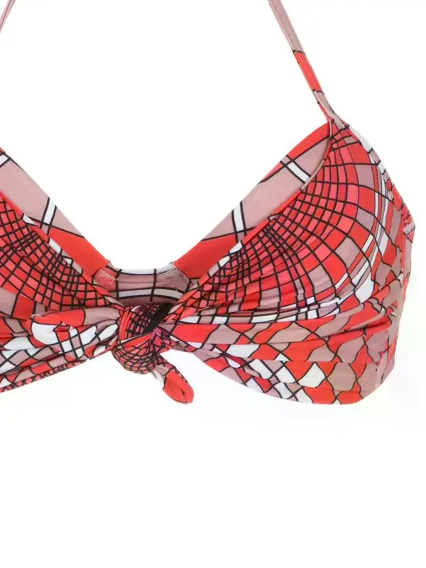 AMIR SLAMA Geometric Print Bikini Set