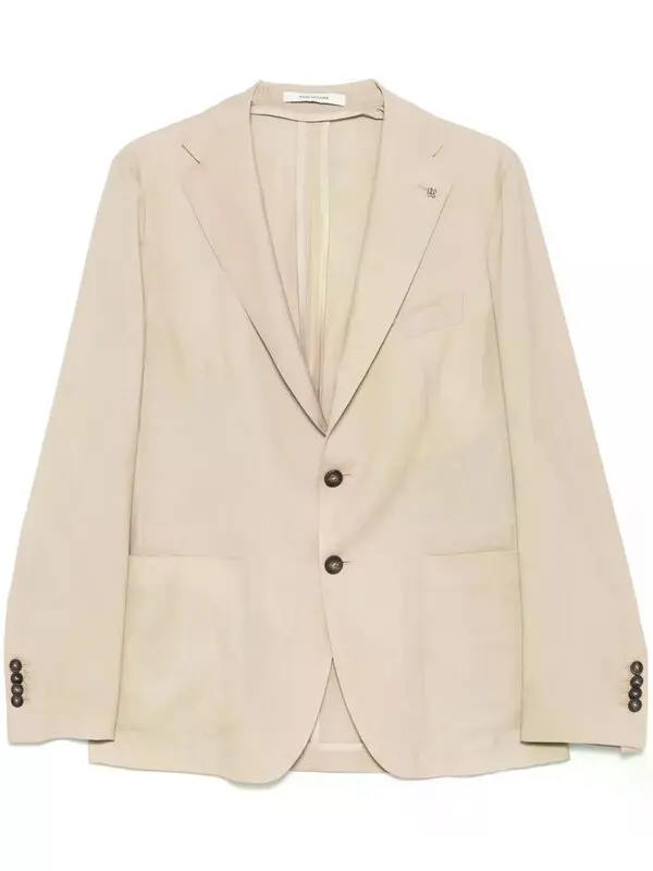 Tagliatore Single-breasted Patch-pocket Jacket - Neutrals