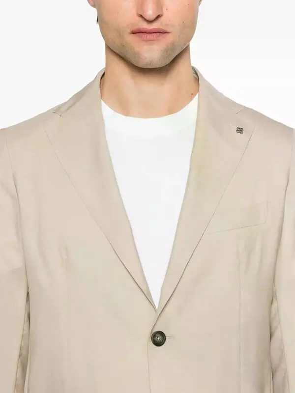 Tagliatore Single-breasted Patch-pocket Jacket - Neutrals