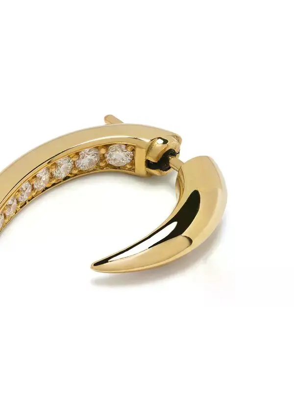 SHAUN LEANE 18kt Yellow Hook Diamond Earrings