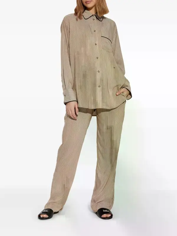 Victoria Beckham Striped Pajama Shirt