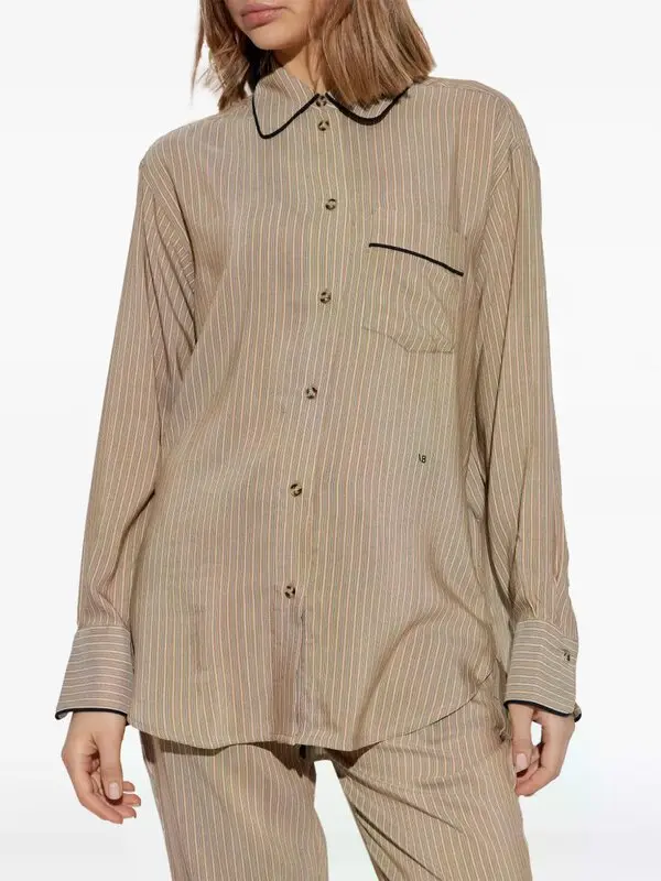 Victoria Beckham Striped Pajama Shirt