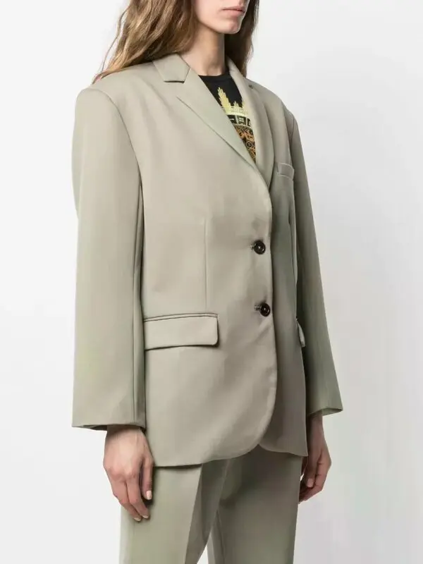 ANINE BING Quinn Wool Oversized Blazer