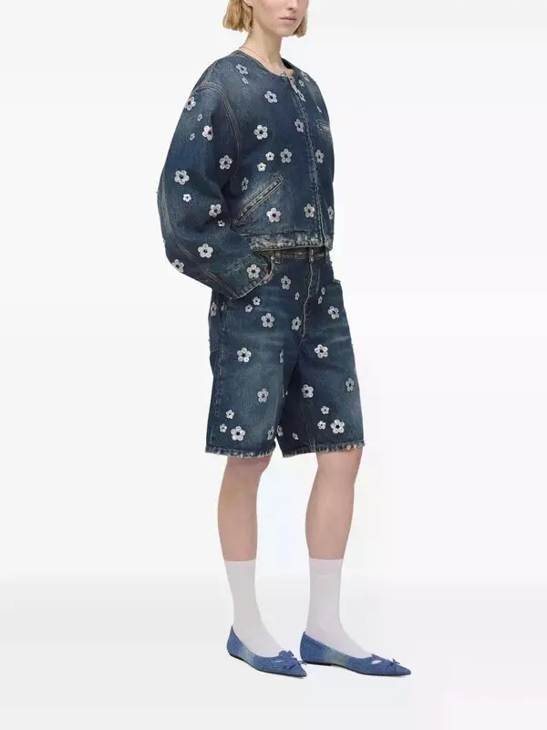 Marc Jacobs Sequin Daisy Cropped Jacket