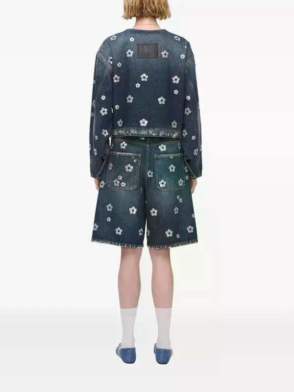 Marc Jacobs Sequin Daisy Cropped Jacket