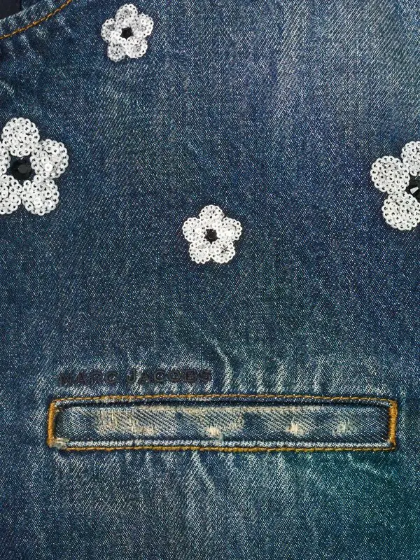 Marc Jacobs Sequin Daisy Cropped Jacket