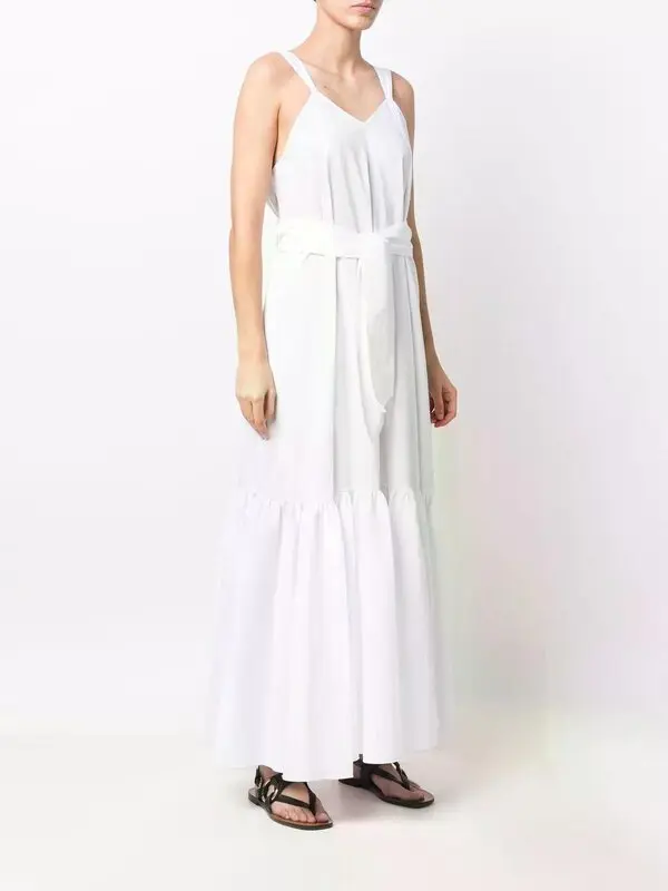 FORTE_FORTE Panelled Tied-waist Dress