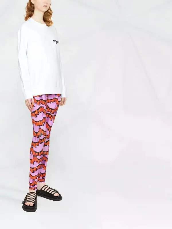 MSGM Embroidered Logo Sweatshirt - White
