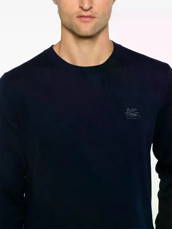Etro Pegaso-motif Sweater - Blue