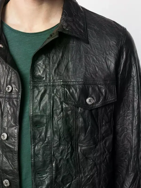 Zadig&Voltaire Crinkled Leather Jacket