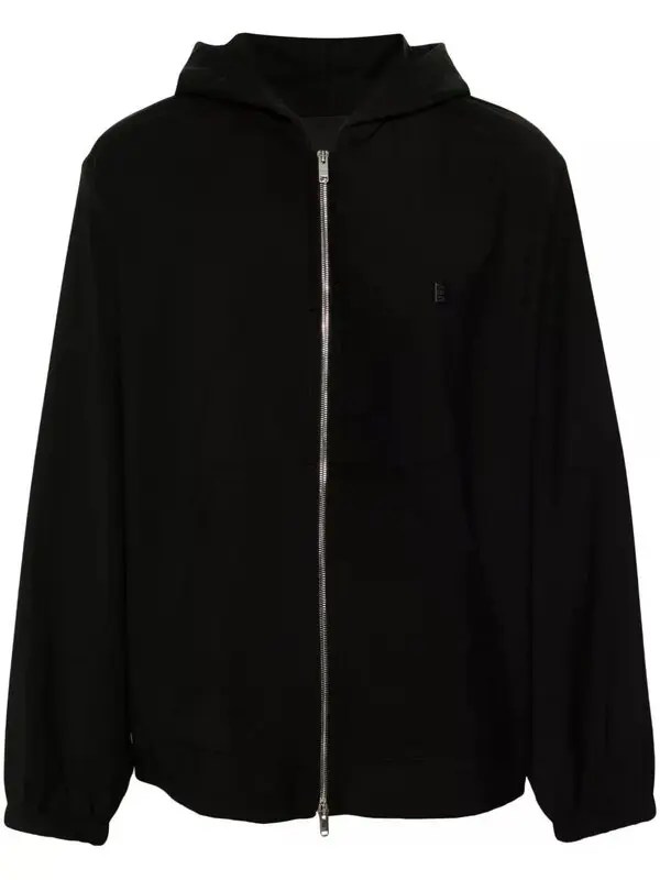 Givenchy 4g Wool Zipped Hoodie - Black