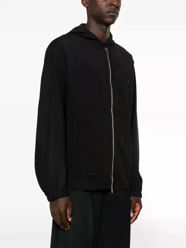 Givenchy 4g Wool Zipped Hoodie - Black