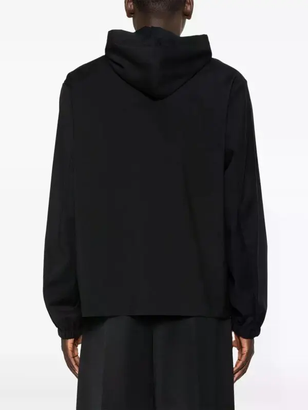 Givenchy 4g Wool Zipped Hoodie - Black