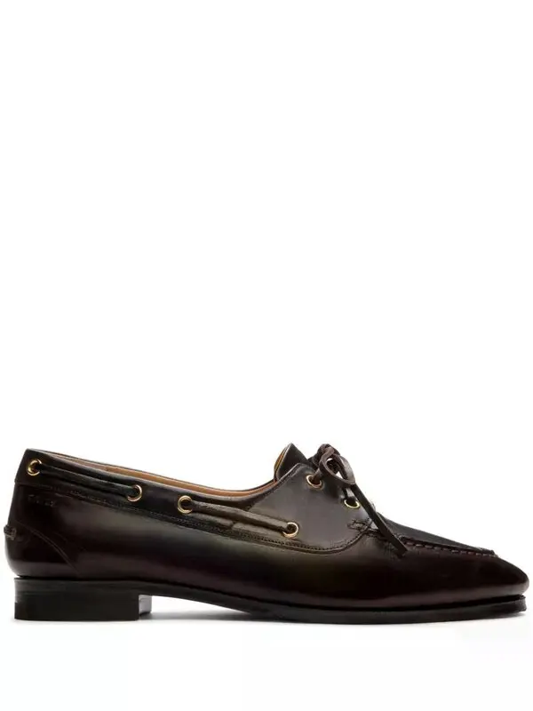 Bally Plume Leather Loafers - Brown