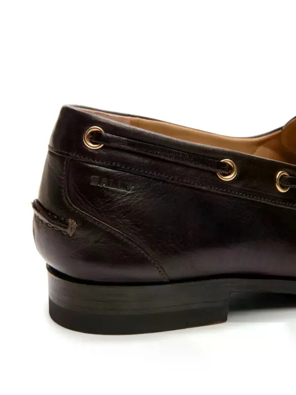 Bally Plume Leather Loafers - Brown