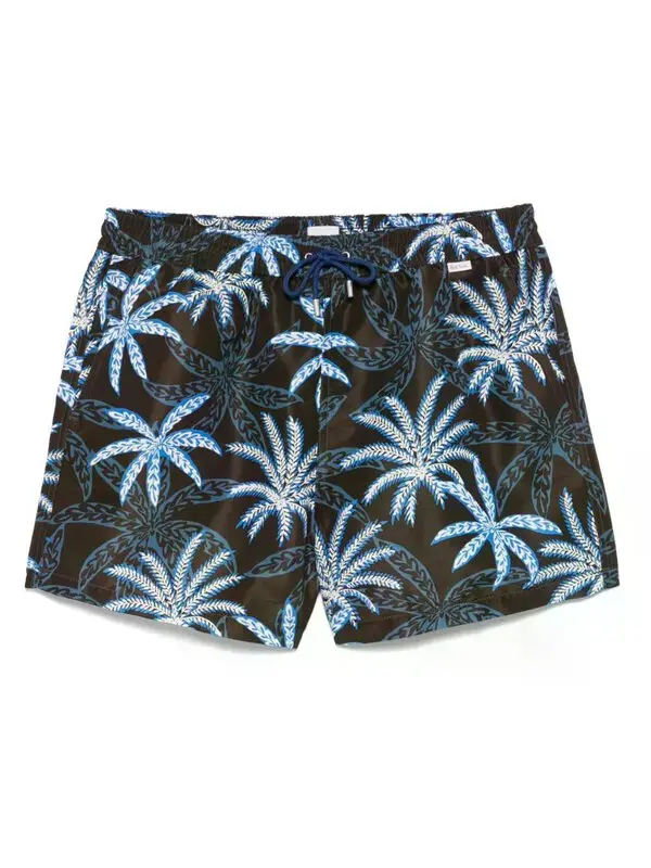 Paul Smith Palm-trees Swim Shorts - Black