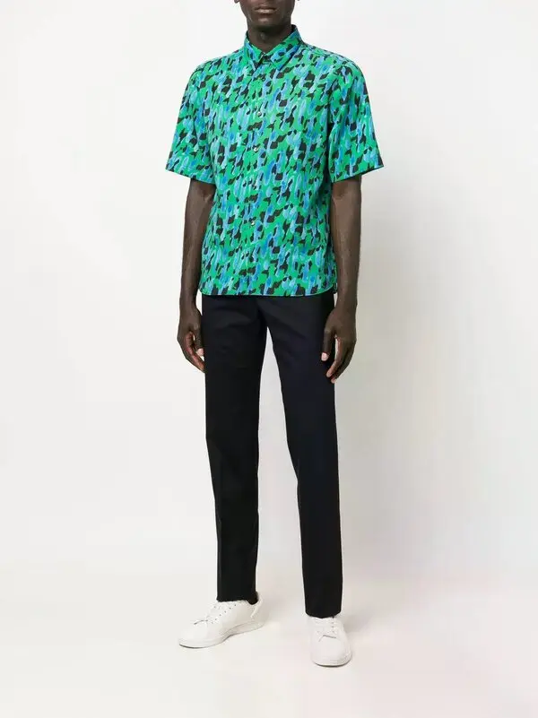 PT TORINO Tailored-cut Tapered Trousers - Blue