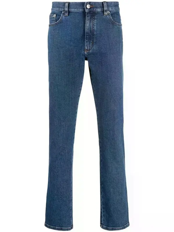 Zegna Roccia Slim-fit Jeans - Blue