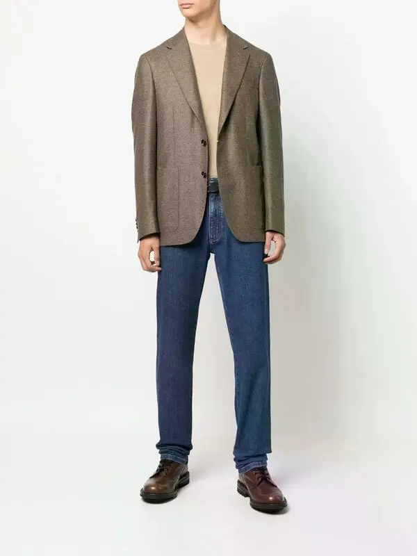 Zegna Roccia Slim-fit Jeans - Blue