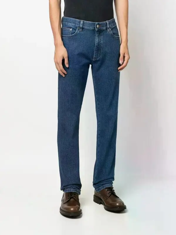 Zegna Roccia Slim-fit Jeans - Blue