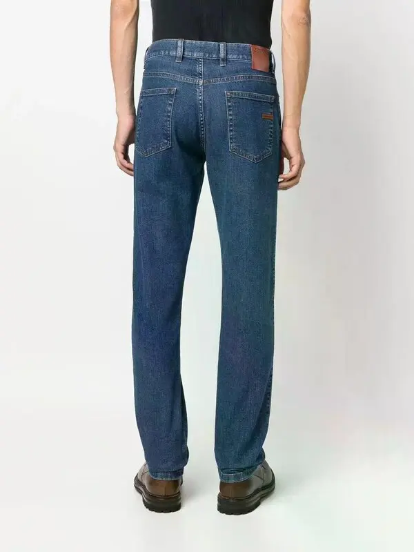 Zegna Roccia Slim-fit Jeans - Blue