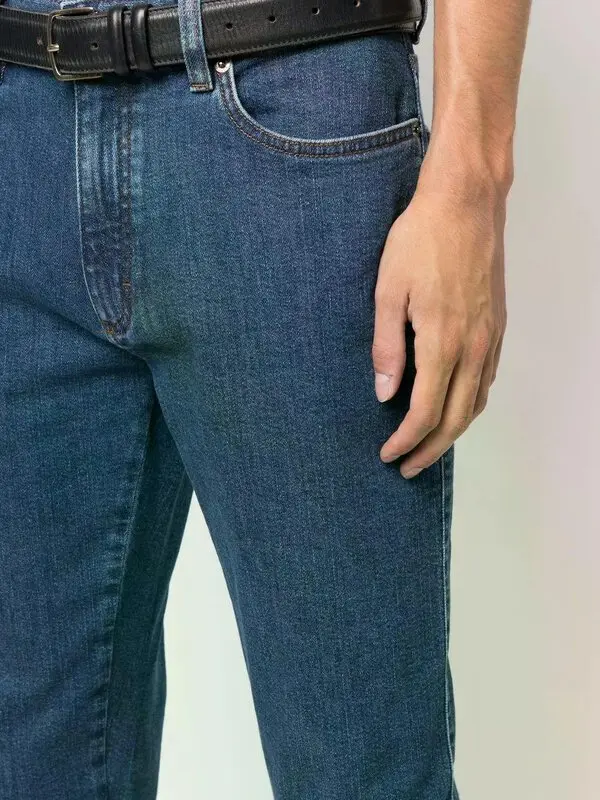 Zegna Roccia Slim-fit Jeans - Blue
