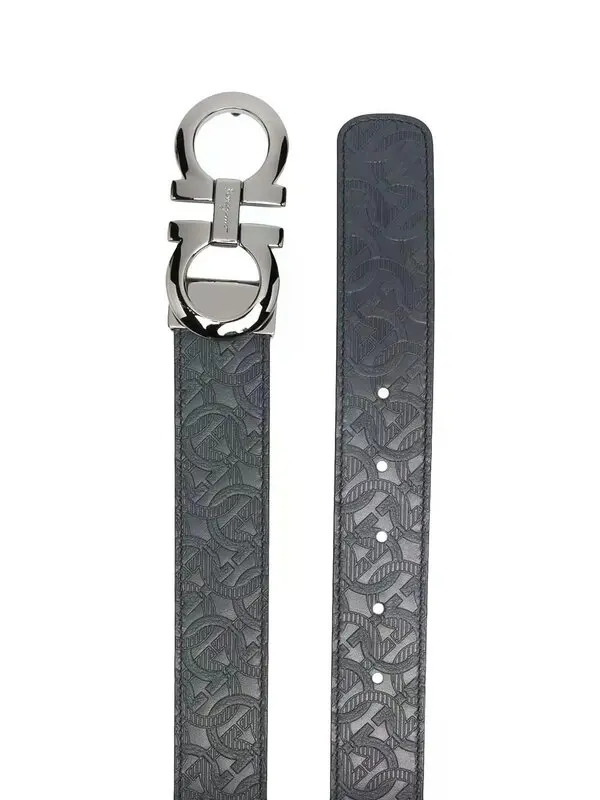 FERRAGAMO Reversible Gancini Buckle Belt