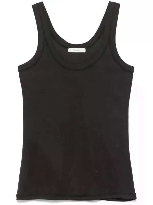 LEMAIRE Cotton Tank Top - Black