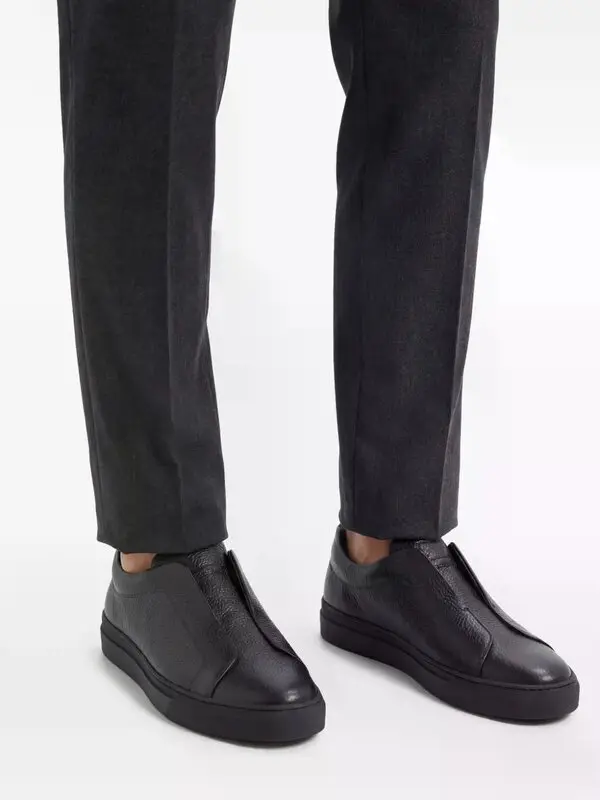 SCAROSSO Luca Leather Sneakers - Black