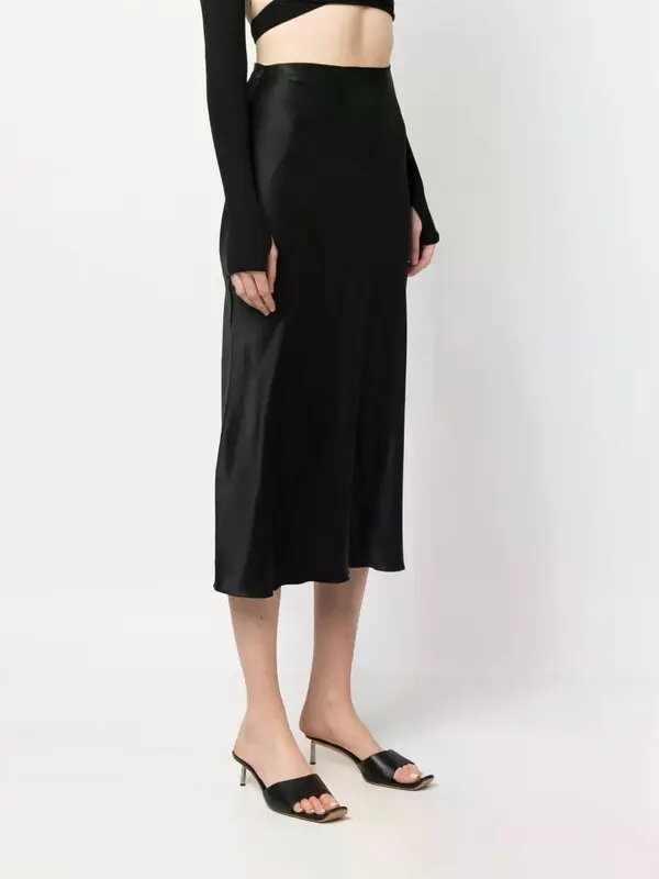 MANURI Patricia Silk Flared Skirt