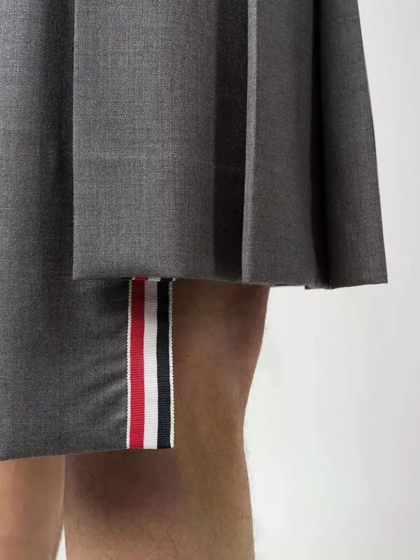 Thom Browne High-low Hem Pleated Skirt