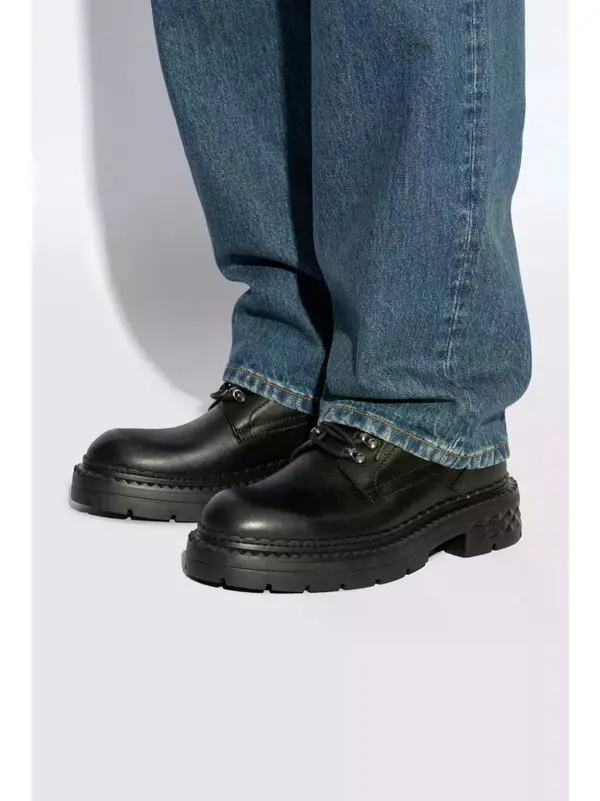 JIMMY CHOO Marlow Calf Leather Lace-up Boots