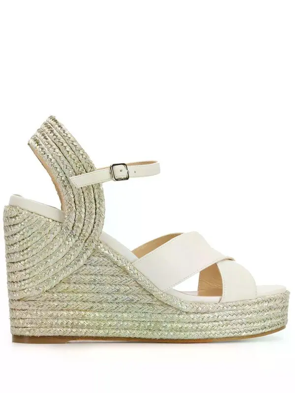 JIMMY CHOO Dellena 100 Platform Espadrilles - Neutrals