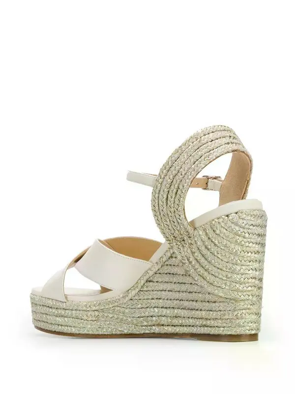 JIMMY CHOO Dellena 100 Platform Espadrilles - Neutrals