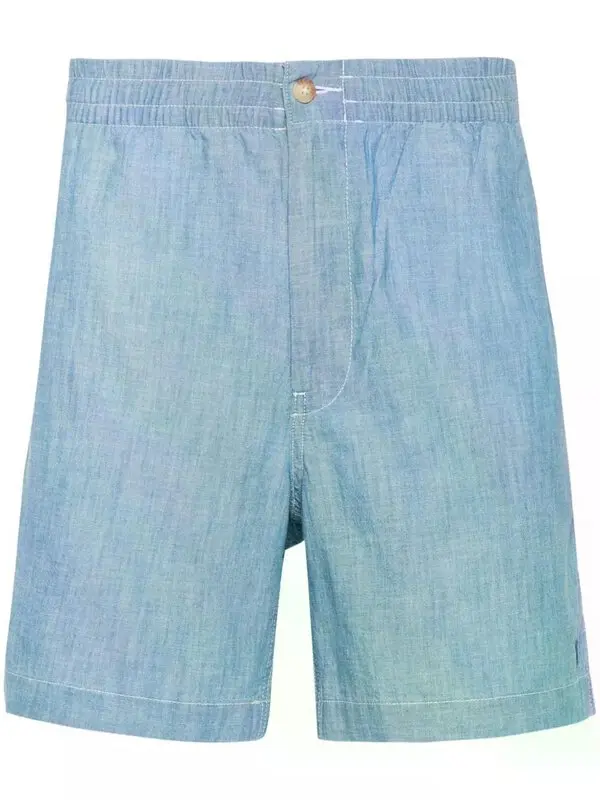 Polo Ralph Lauren Polo Pony-motif Cotton Shorts - Blue