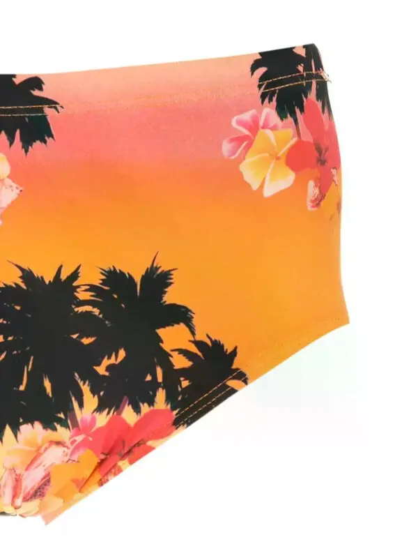 AMIR SLAMA Ilha De Hibiscus Print Swimming Trunks