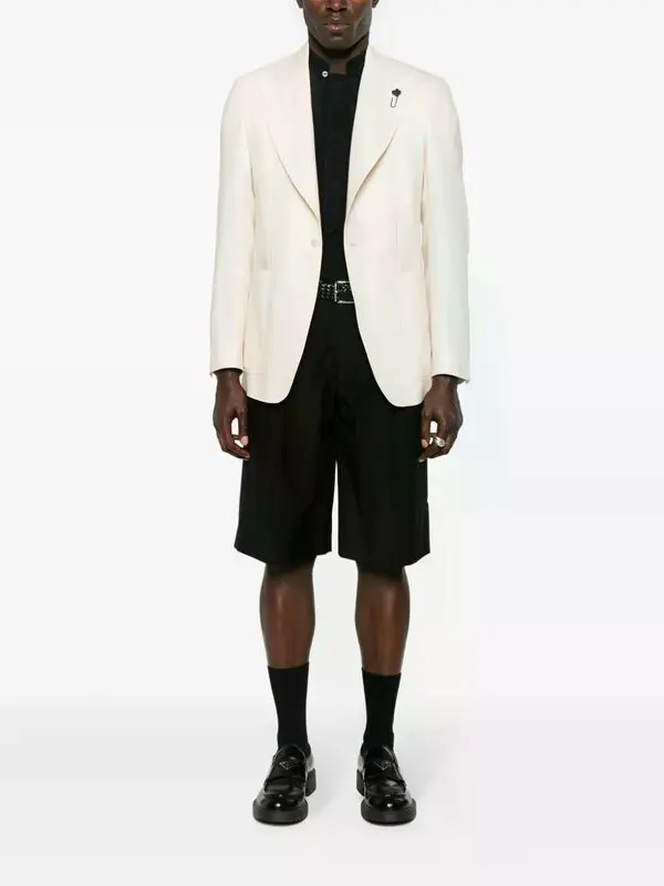 LARDINI Single-breasted Blazer - Neutrals