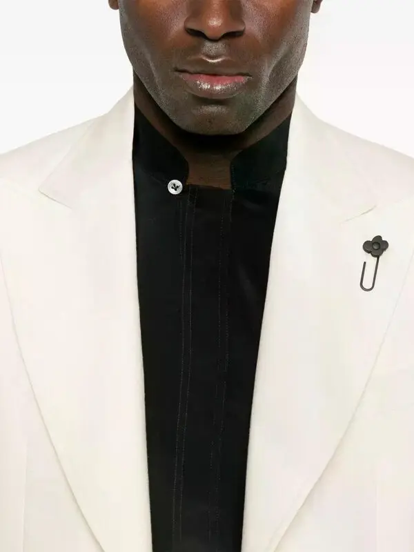 LARDINI Single-breasted Blazer - Neutrals