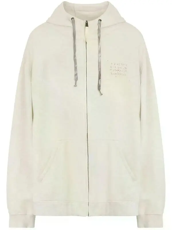 MAISON MARGIELA Cotton Drawstring Hoodie - Neutrals